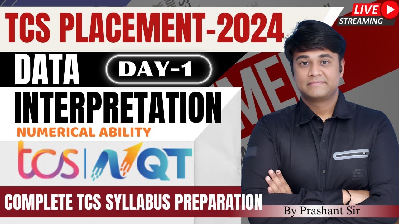 TCS NQT Preparation 2024 - DATA INTERPRETATION Day-1 | By Prashant Sir ...