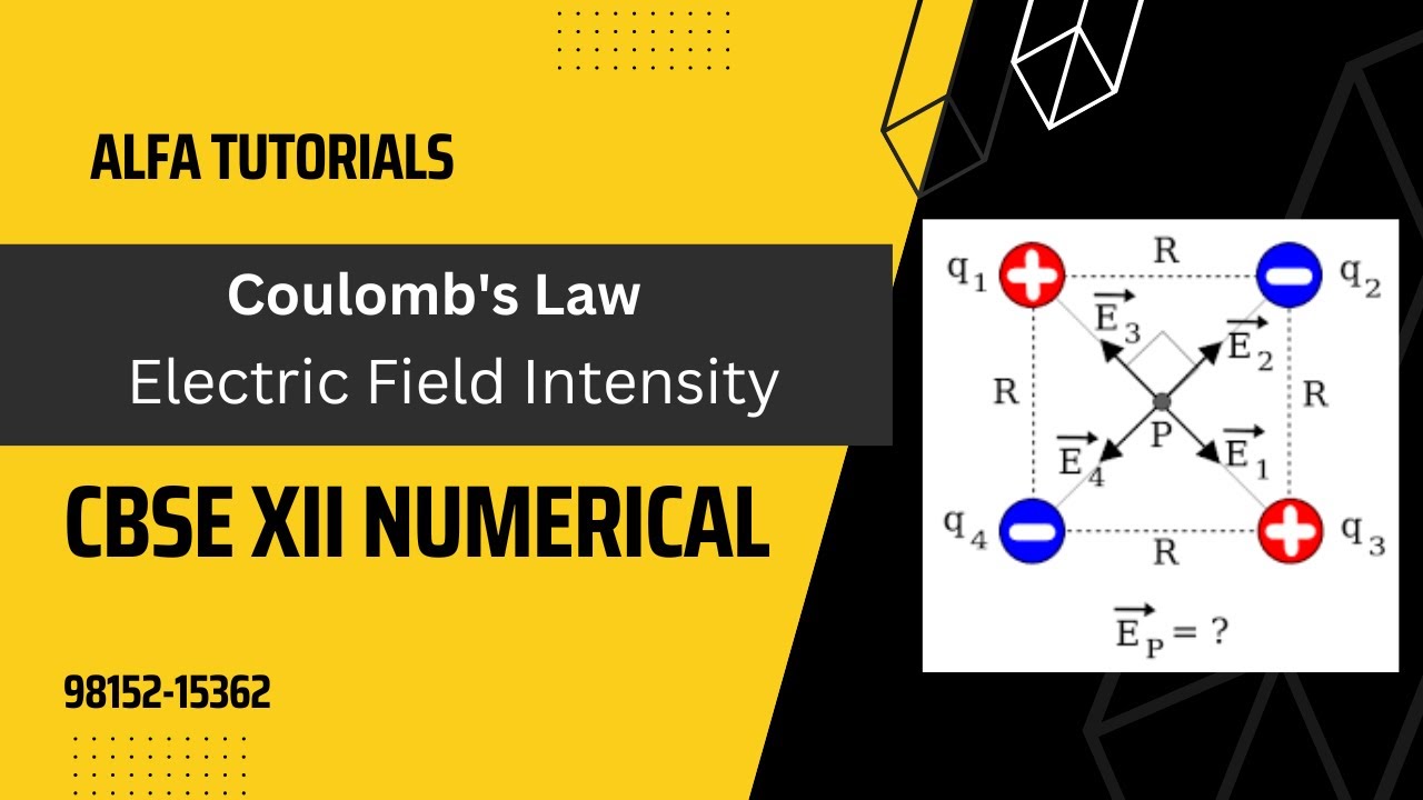 Coulomb's Law & Electric Field Intensity: CBSE Board Examination ...