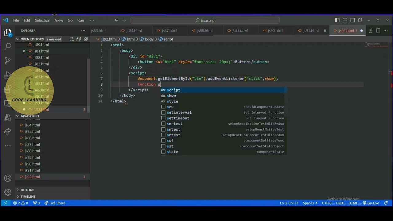 Javascript Event Handling Add Eventlistener Input Box 7273