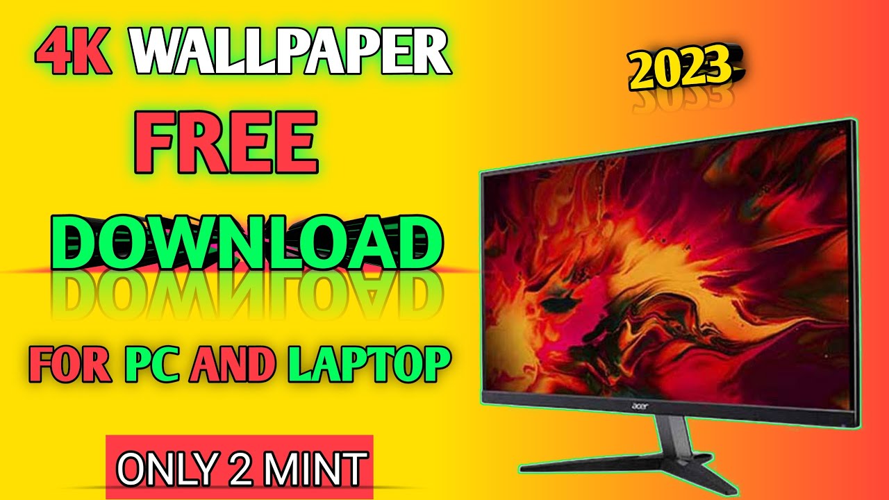 Computer me 4k wallpaper kaise download kare 2023 ? || pc me wallpaper ...