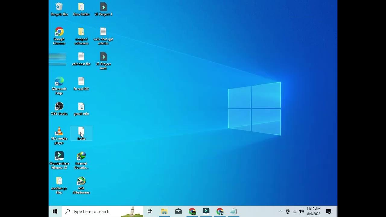 How to Edit Host file in A Minute ll Add Lines In Host File ll Win 7/8/10 ll Best Tutorail - YouTube