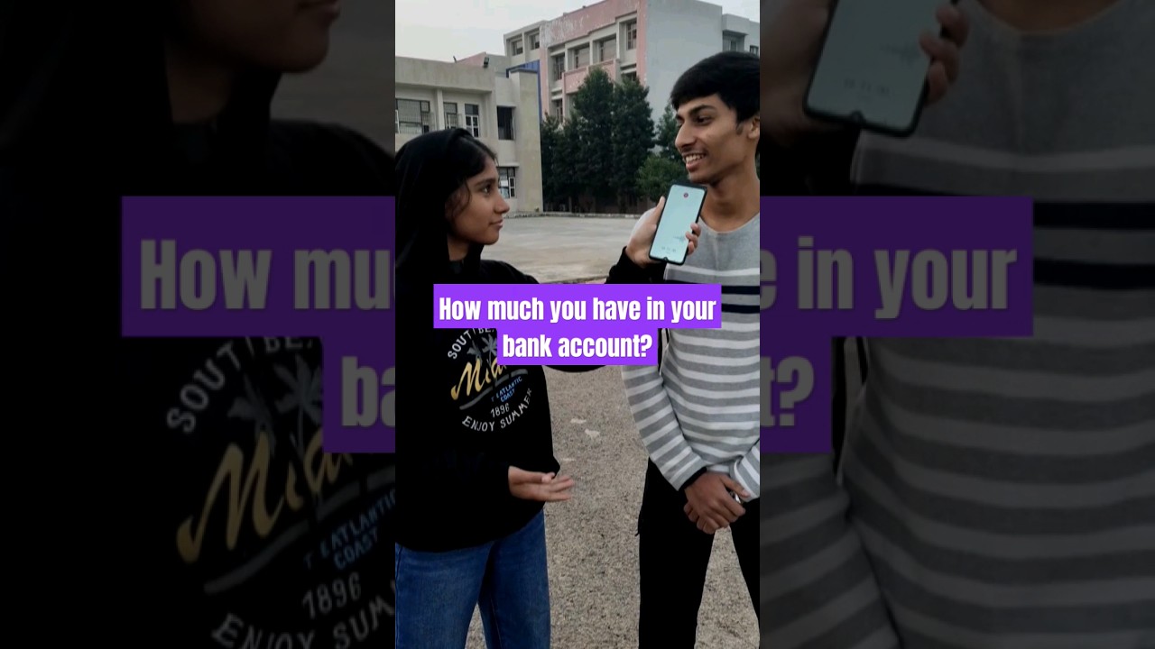 how much you have in your bank account? #challenge - YouTube