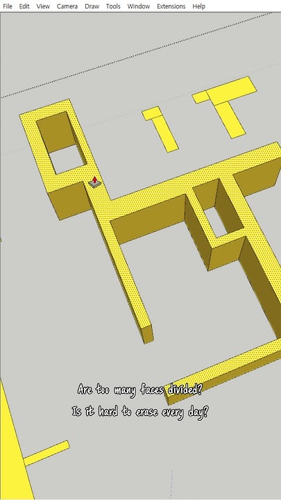 Sketchup Plugin(스케치업 루비[플러그인])(Delete coplanar edges) #shorts - YouTube
