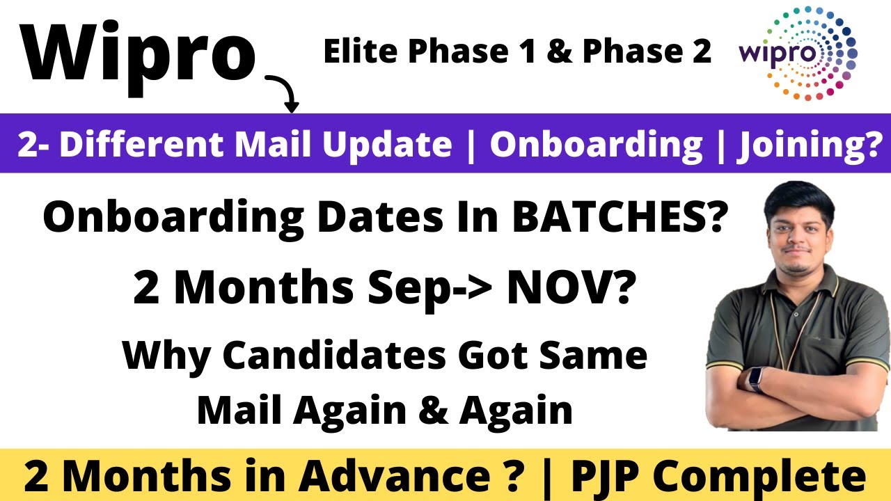 Wipro 2-Different Mail | Phase 1 | Phase-2 Onboarding Joining | 2022 ...