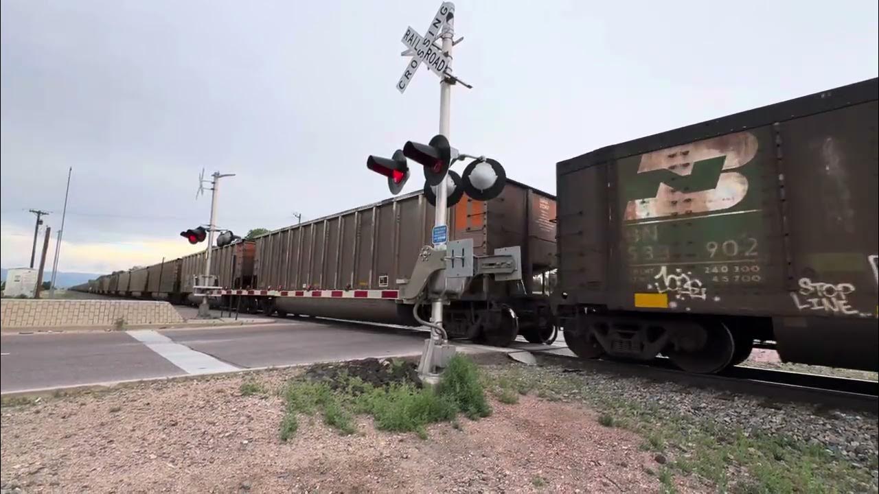 BNSF #5614 Lead’s The Regular SB C-RWMDON0-59A With Two Rear DP Unit’s 6/10/24. - YouTube
