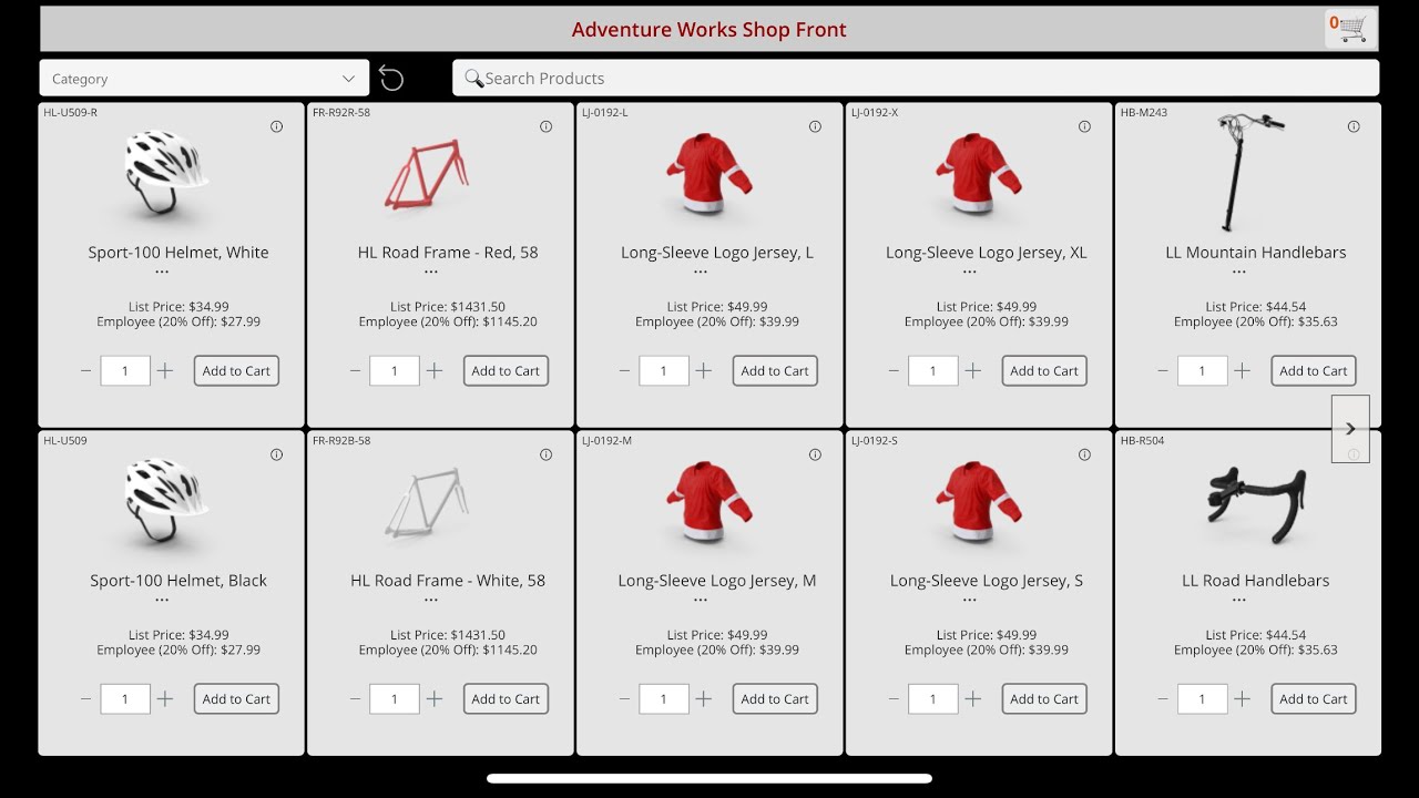 Adventure Works Cycles - Final App Challenge - Power Up Program - YouTube