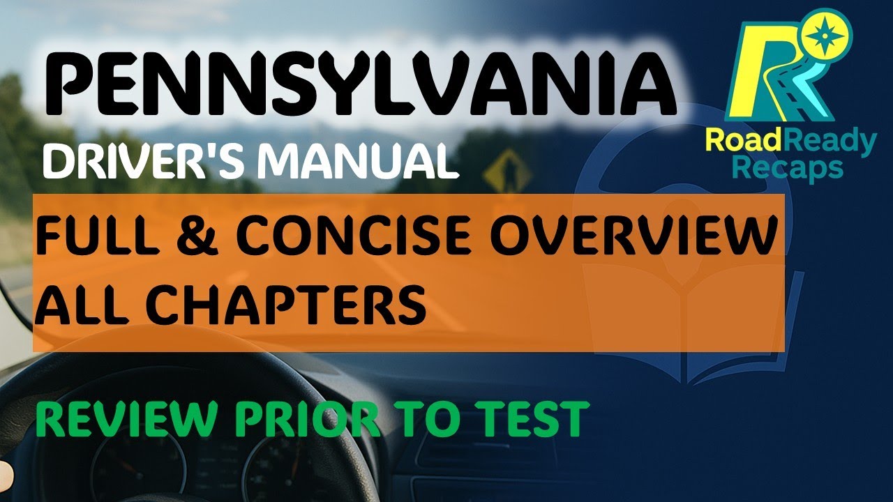 Pennsylvania Driver Manual – 2025 FULL & Concise Overview for Exam Prep ...