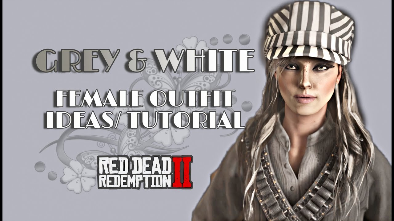 RDRO, GREY & WHITE Female Outfit SHOWCASE/ TUTORIAL (REQUESTED VIDEO ...