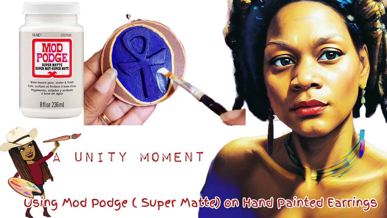 🦋🧿A UNITY MOMENT How I use (Mod Podge Super Matte ) on Hand Painted ...