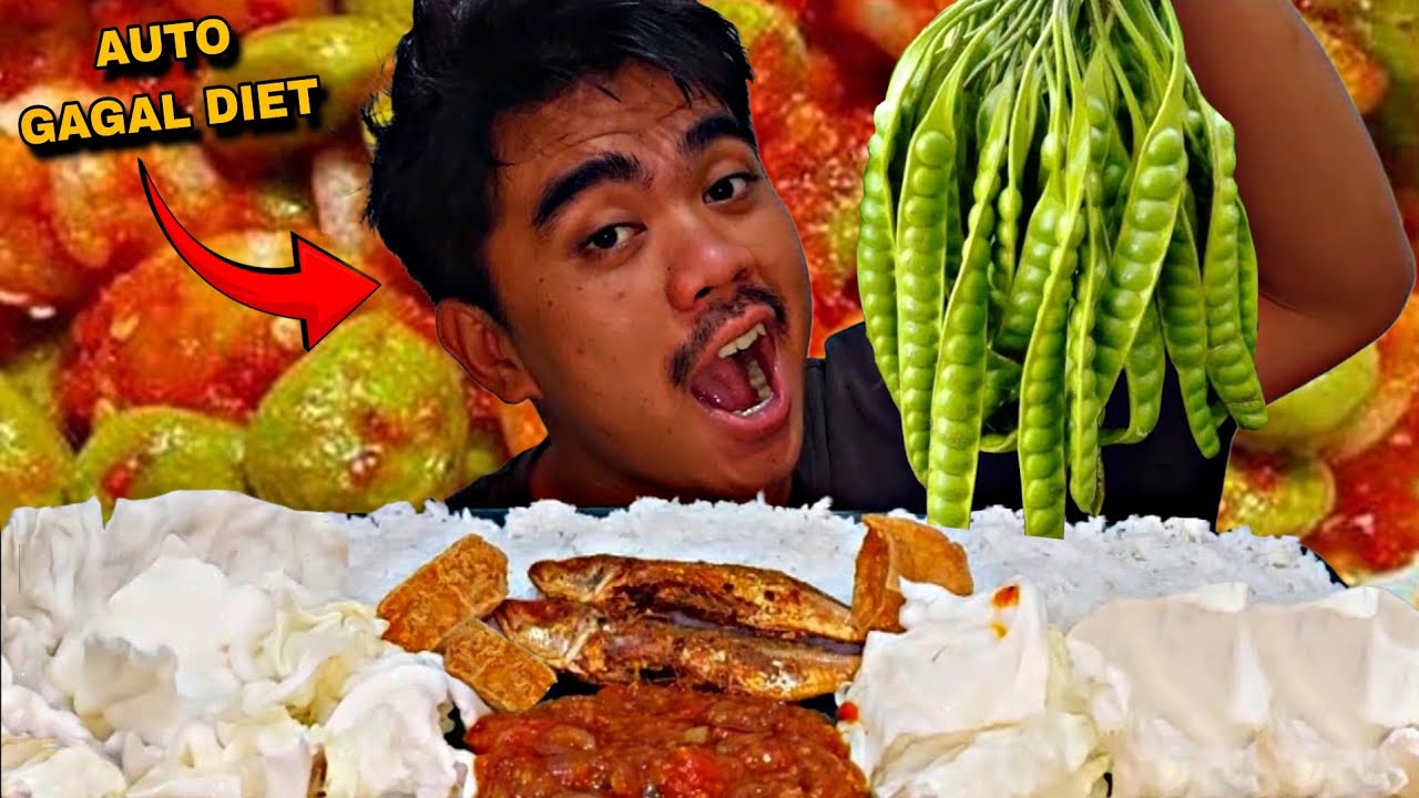 NIKMAT BANGET‼️ MAKAN LALAPAN MENTAH PETE SAMA KOL COLEK + SAMBEL ...
