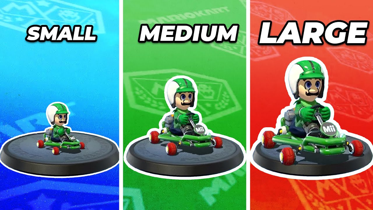 What size Mii is the best for Mario Kart 8 Deluxe? - YouTube
