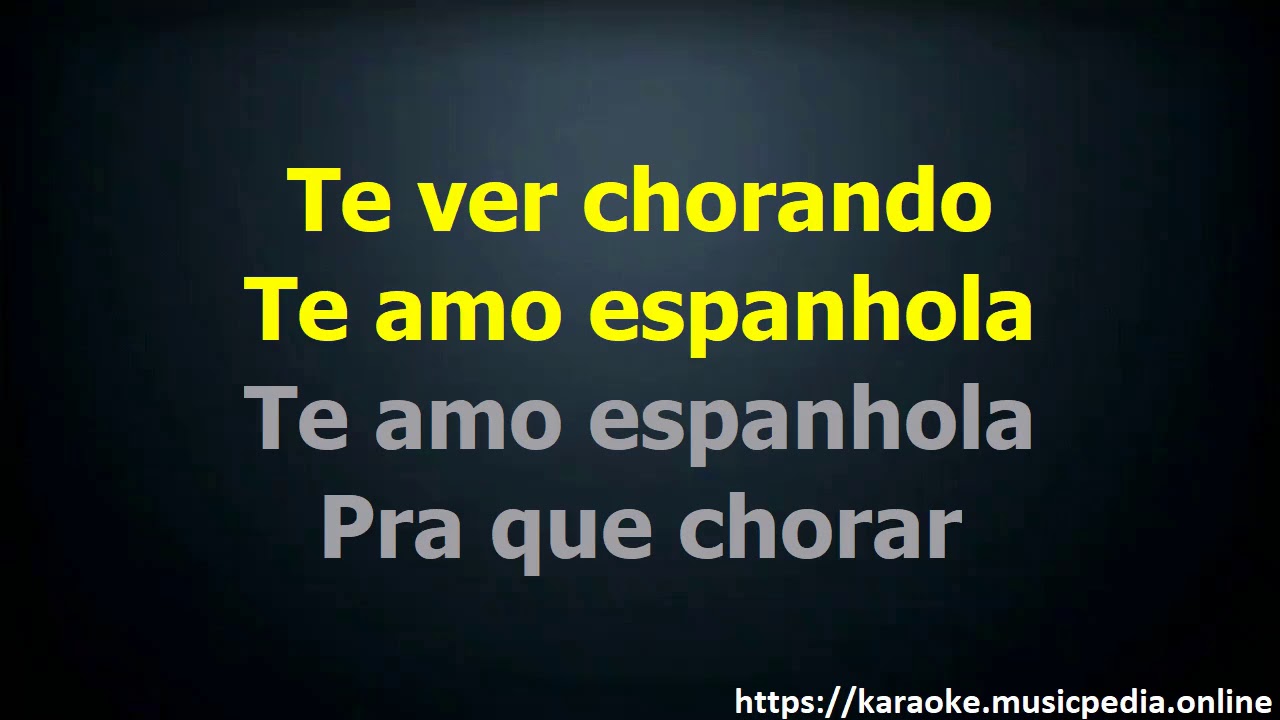 14 Bis Espanhola karaoke version - YouTube