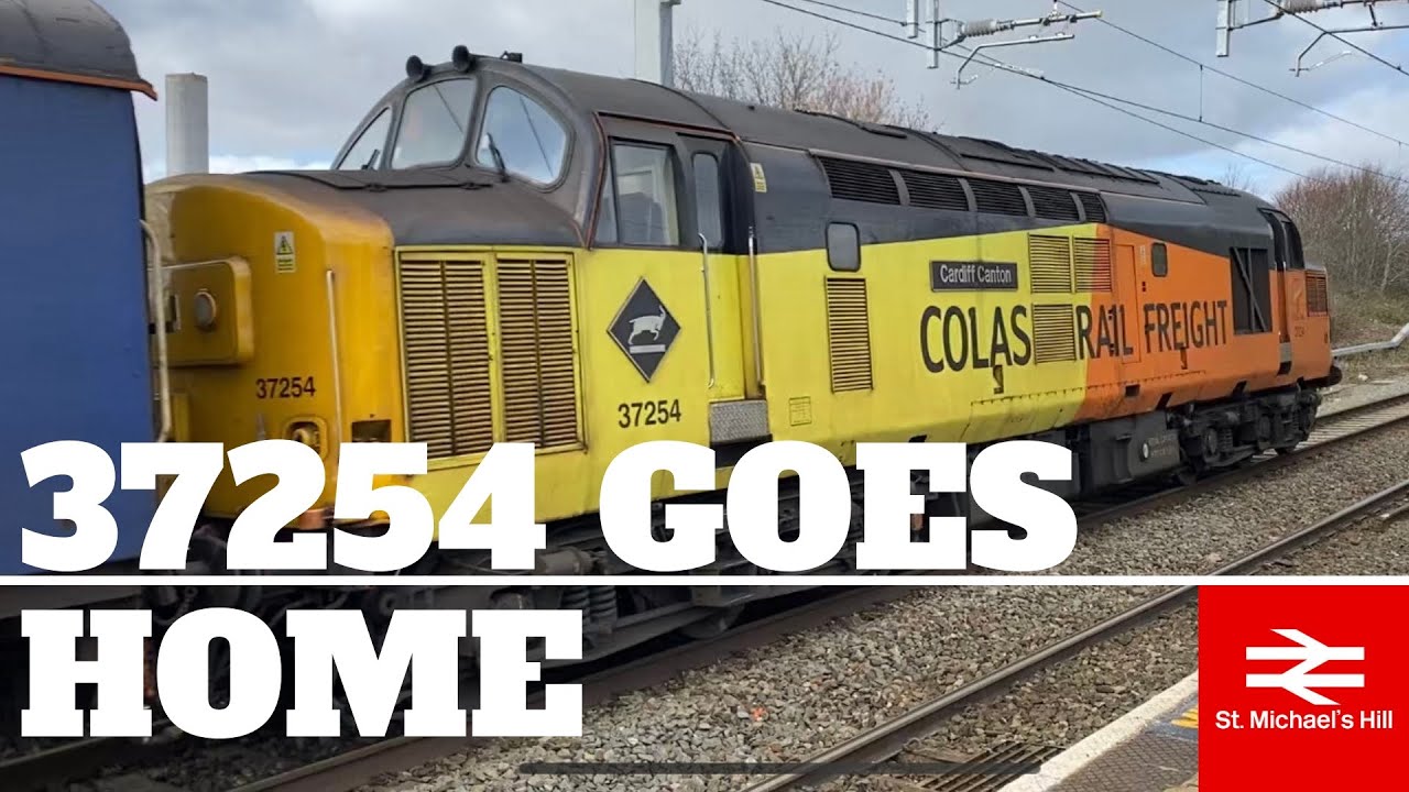 Class 37 on Network Rail Train & Much More Freight. - YouTube