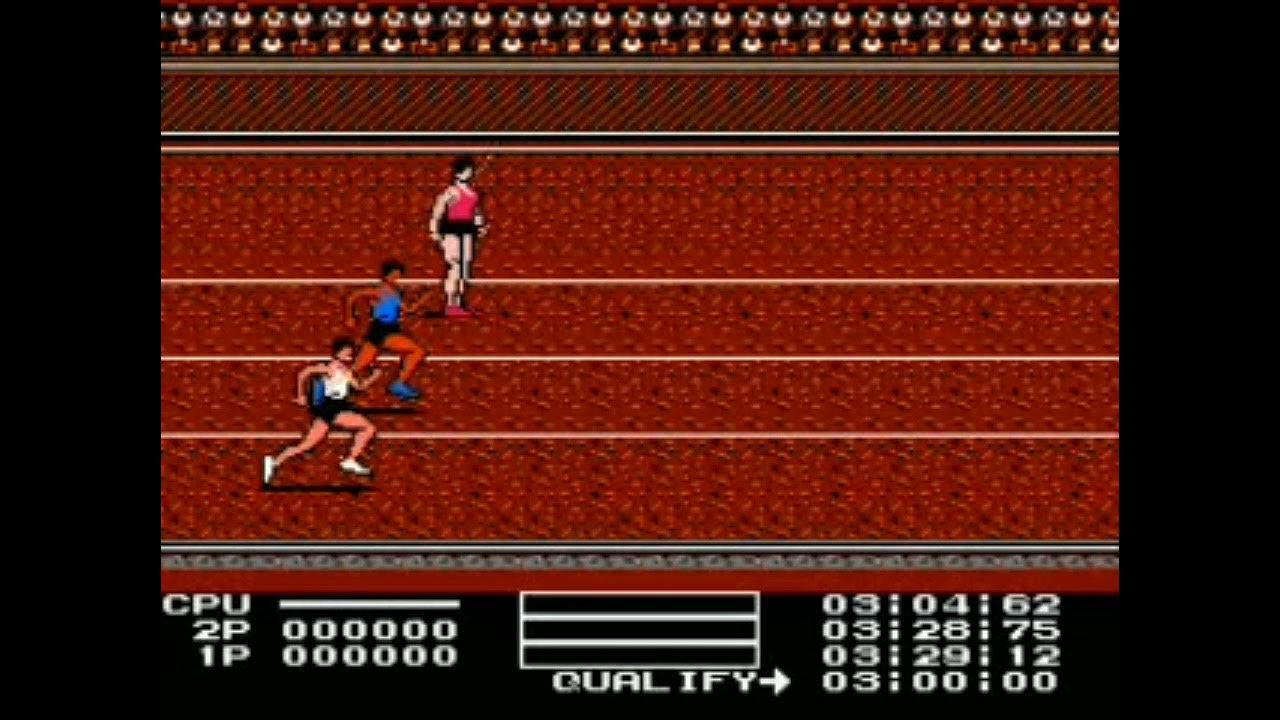 Track & Field II NES (1988) Game Over - YouTube