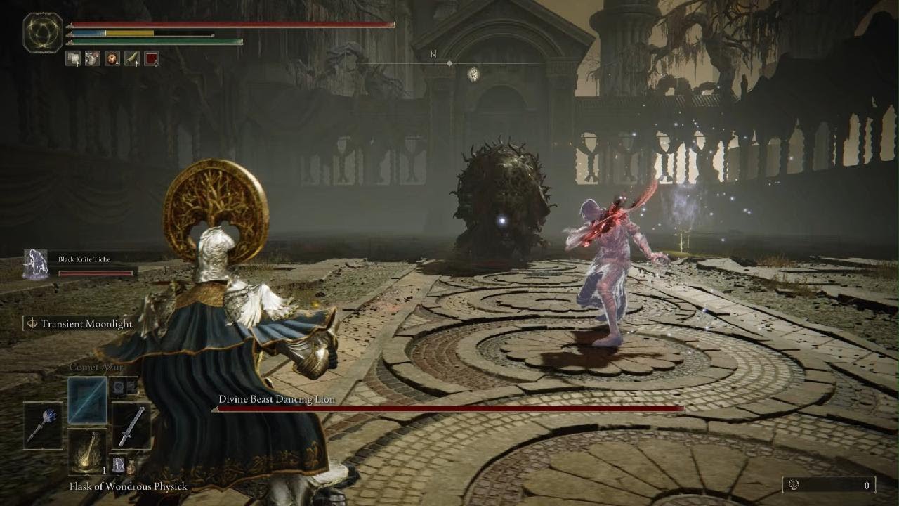 ELDEN RING First DLC BOSS Divine Beast Dancing Lion - YouTube