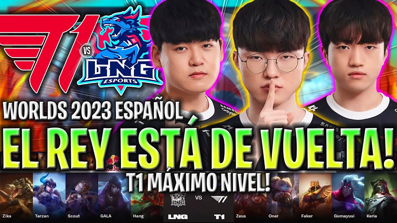 EL MEJOR T1 DE LA HISTORIA?😱FAKER ES DIOS! - LNG vs T1 GAME 3 CUARTOS FINAL WORLDS 2023 LVP ...