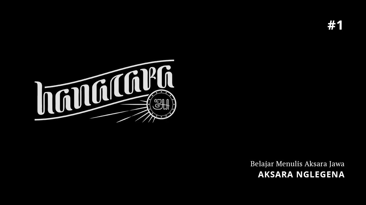 Tutorial Menulis Aksara Jawa - Aksara Nglegena - YouTube