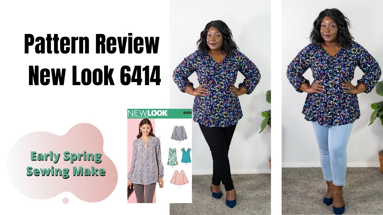 Sewing Pattern Review New Look 6414 @MinervaDotCom - YouTube