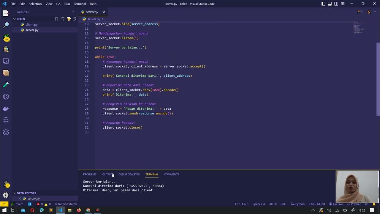 Client Server_pemrograman jaringan - YouTube