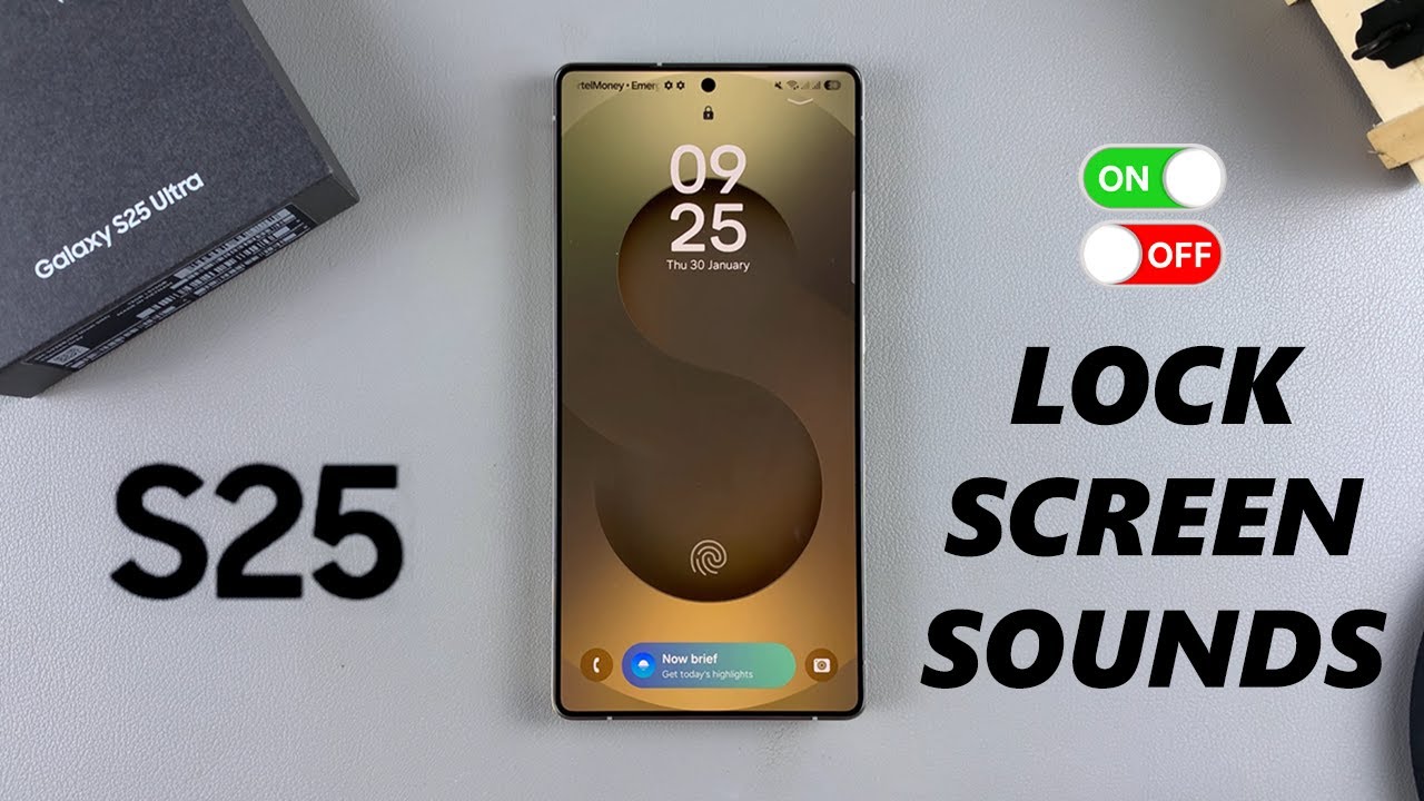 How To Enable / Disable Lock Screen Sounds On Samsung Galaxy S25 / S25 ...