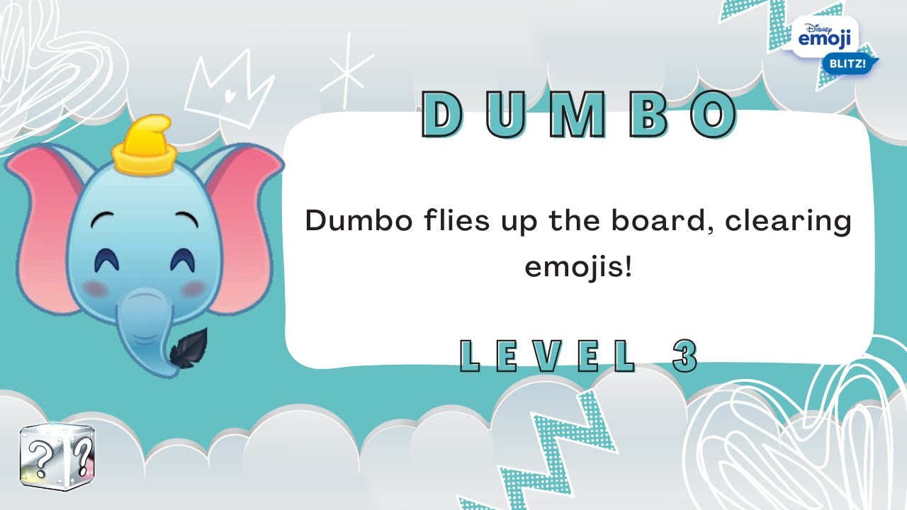Disney Emoji Blitz - Dumbo (Level 3) - Dumbo - Silver Emoji - YouTube