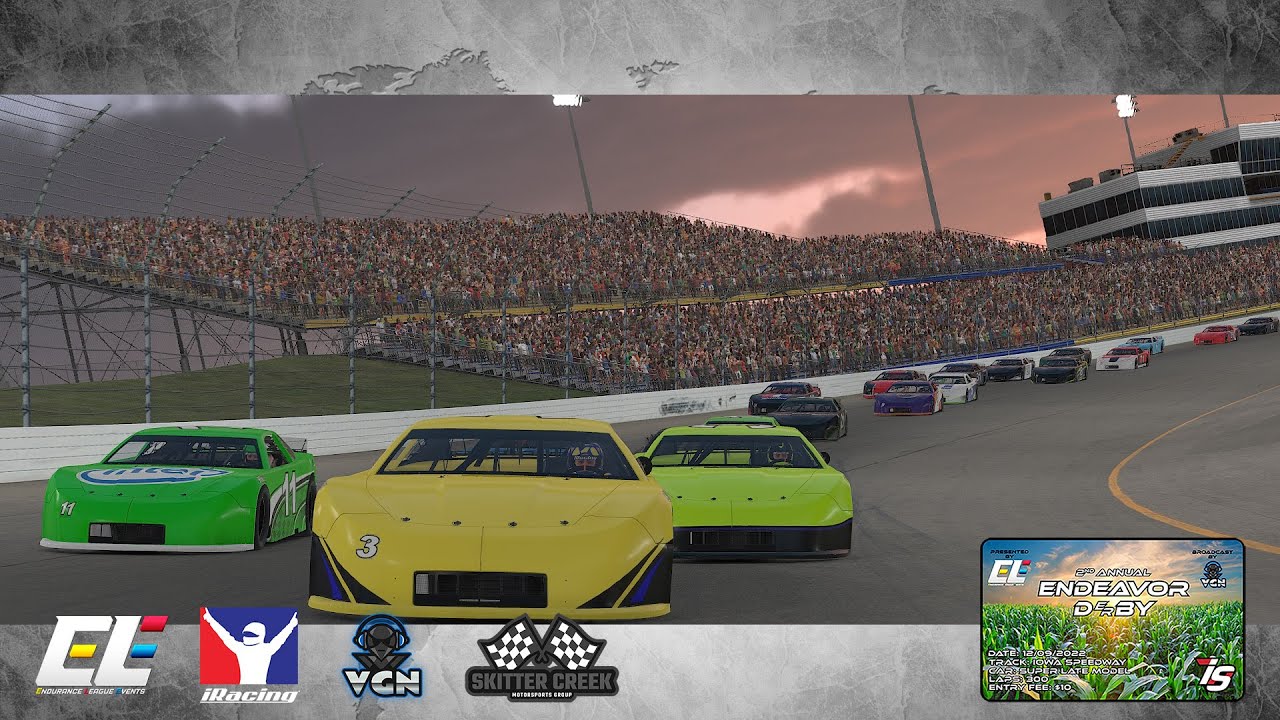 Endurance League Events: Endeavor Derby - Iowa Speedway - iRacing - YouTube