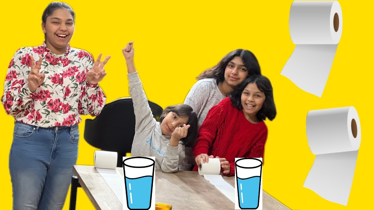 Paper towel with water glass Challenge Win $400 for shopping 🛒 💴 - YouTube