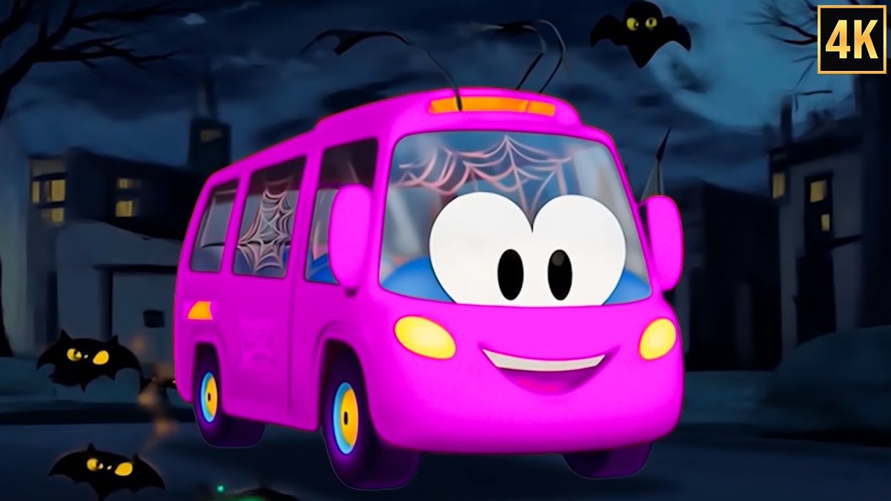 Halloween Wheels on the Bus - Fun Spooky Songs for Kids - YouTube