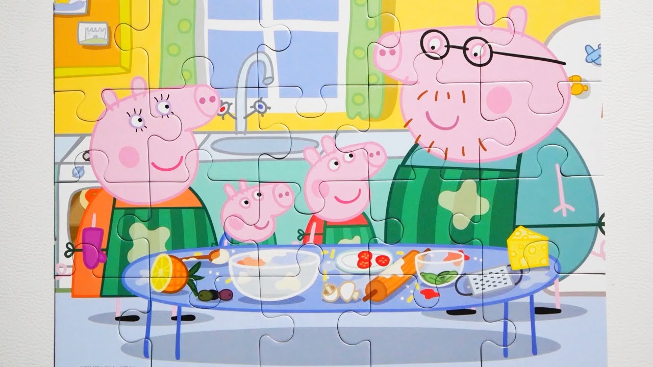 Peppa Pig Puzzle - Children Puzzle | Puzzle Kings - YouTube