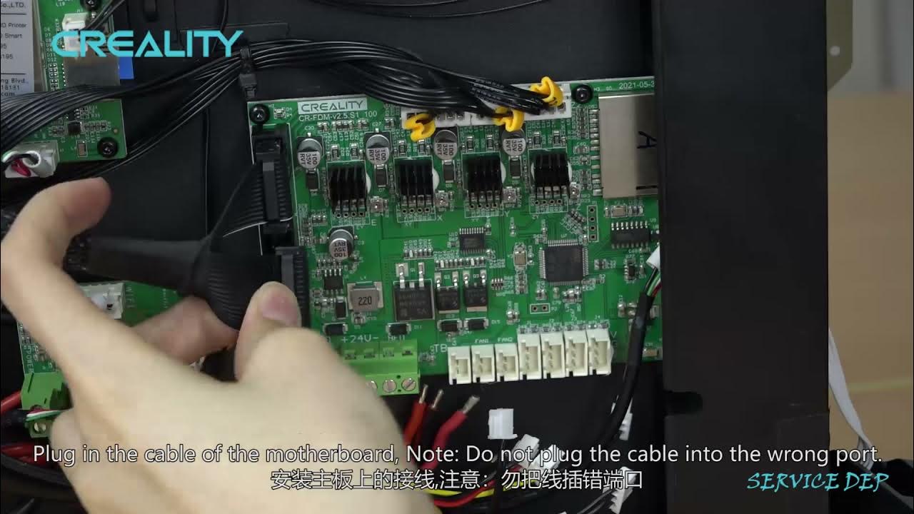 Service tutorial CR - 10 Smart Pro the mainboard replacement - YouTube