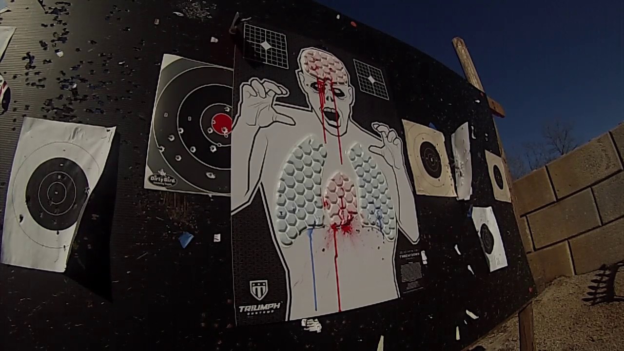 Zombie Blood Shooting Target - YouTube