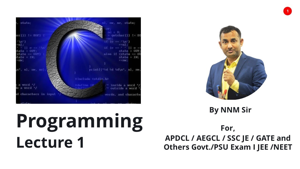 C Programming For Apdcl Exam Lecture 1 Learn C Programming From Scratch 🔥 Youtube