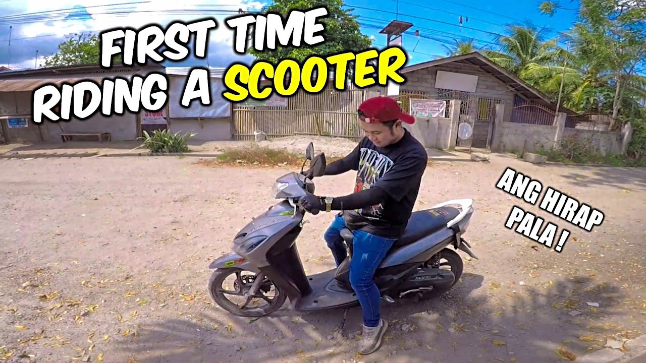 RIDING A SCOOTER FOR THE FIRST TIME | YAMAHA MIO SPORTY - YouTube