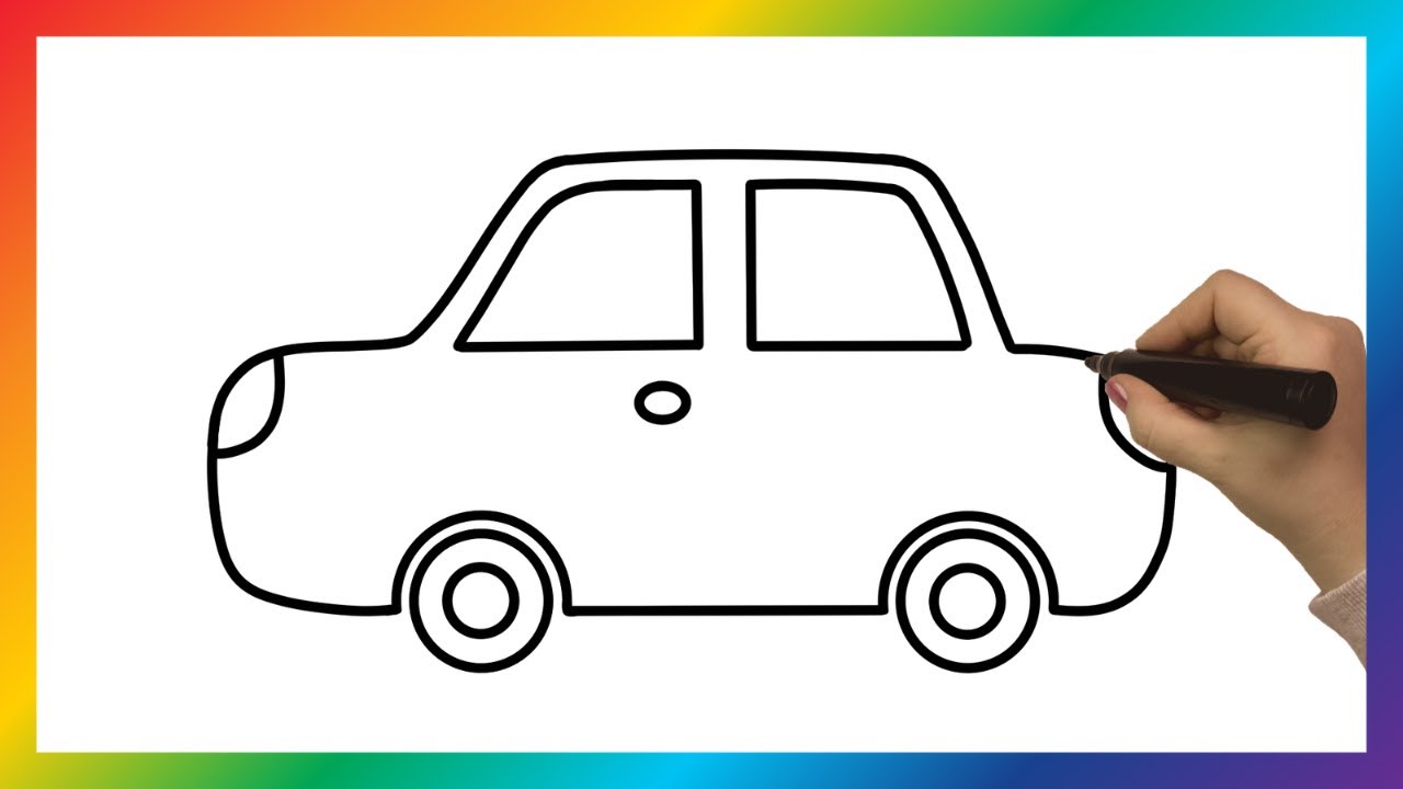Ich zeichne ein Auto | Drawing a Car | Painting and Coloring - YouTube