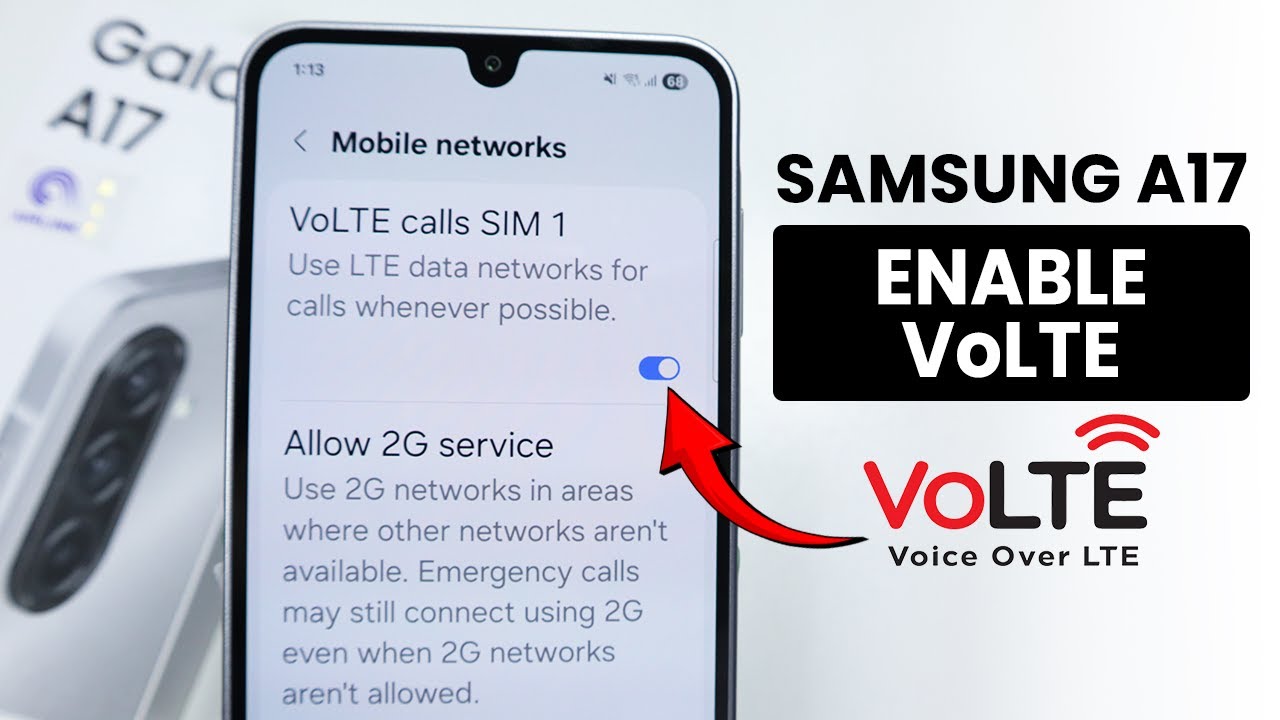 Enable VoLTE Calling In Samsung A17 - Turn ON VoLTE - YouTube