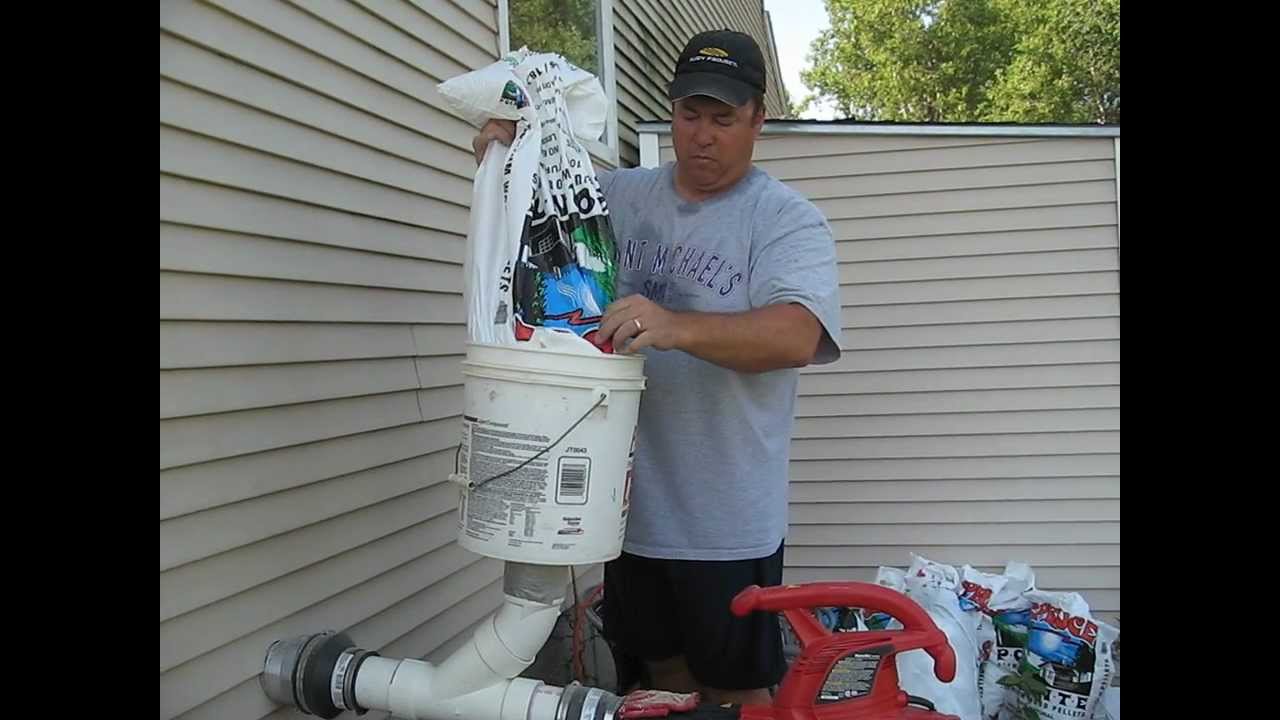 Loading Pellets Into Pellet Blower - YouTube