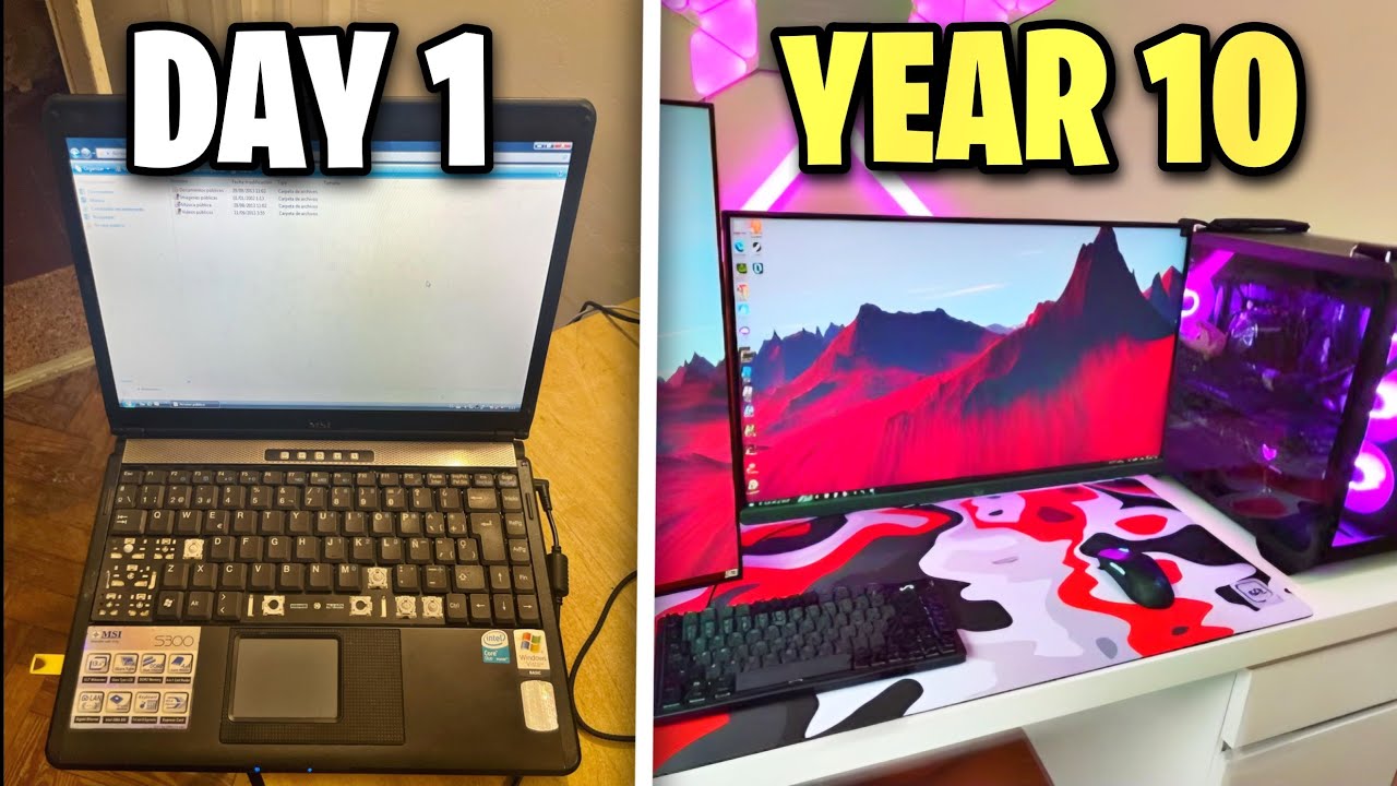 10 Year Gaming Setup Progression... - YouTube