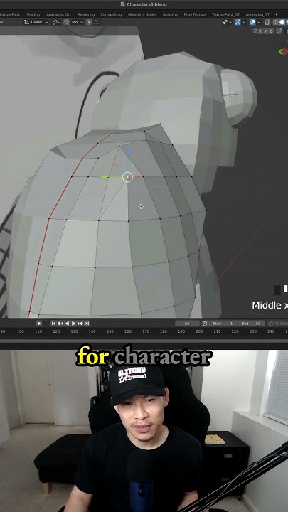 Evolving 3D Game Character Design Beyond Initial Sketches in Blender - 3.4: Dino Turtle - YouTube