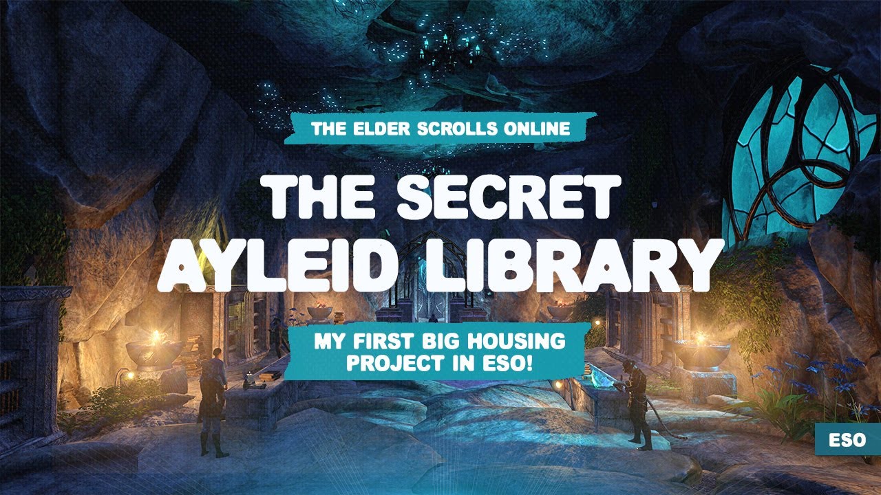 #ESO Housing | Ayleid Library Home Tour - YouTube