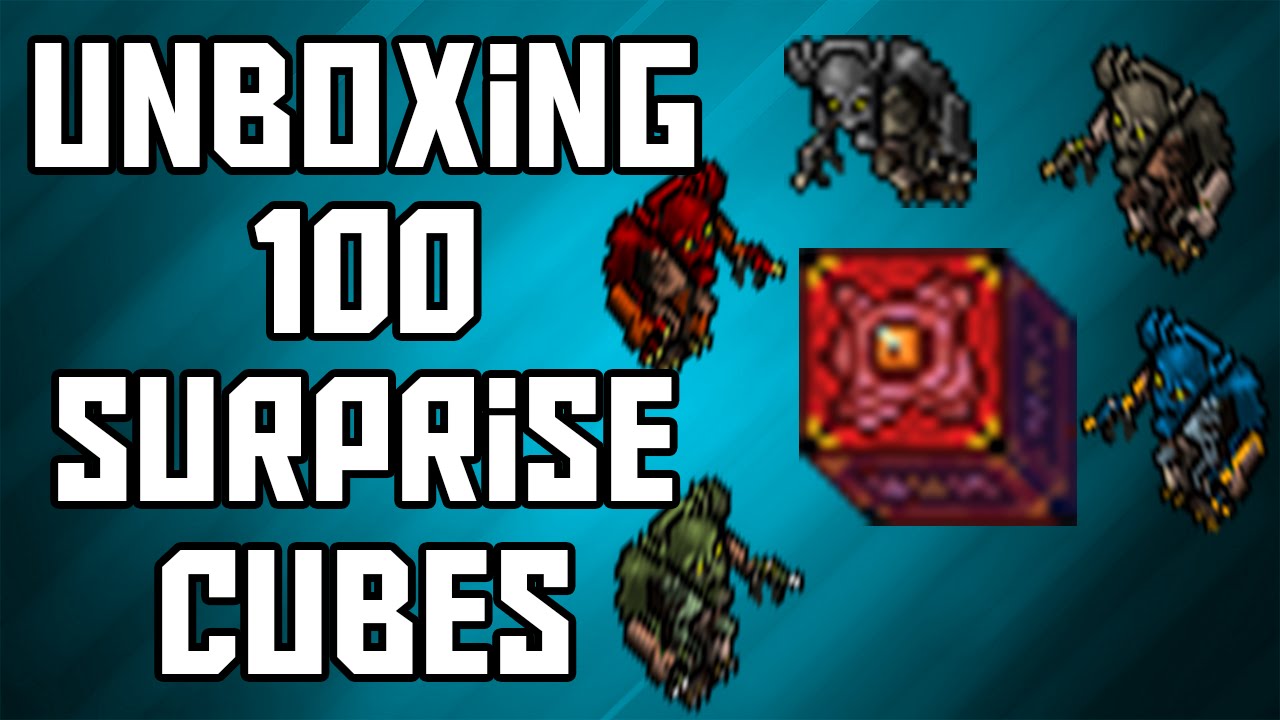 Unboxing 100 Surprise Cubes on Tibia - YouTube