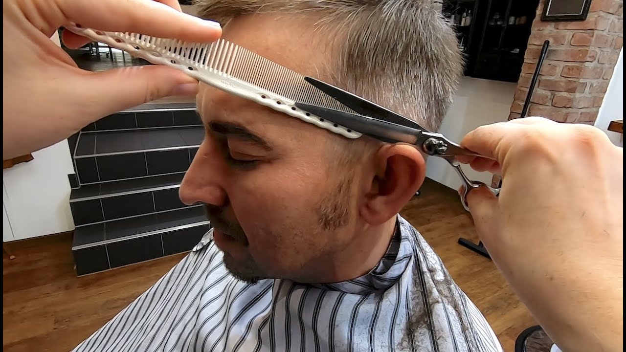 ASMR Haircut, No Talking, No Clippers, No Hairdryer. - YouTube
