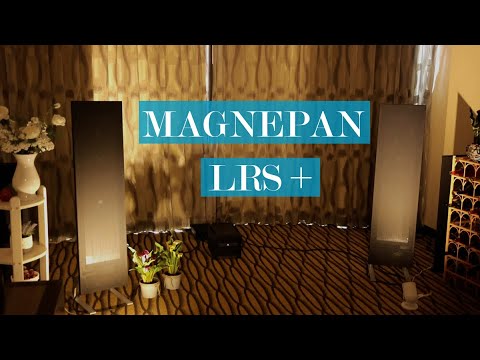Background: Magnepan LRS Plus and Magnepan dipole Ultra Wideband Bass ...