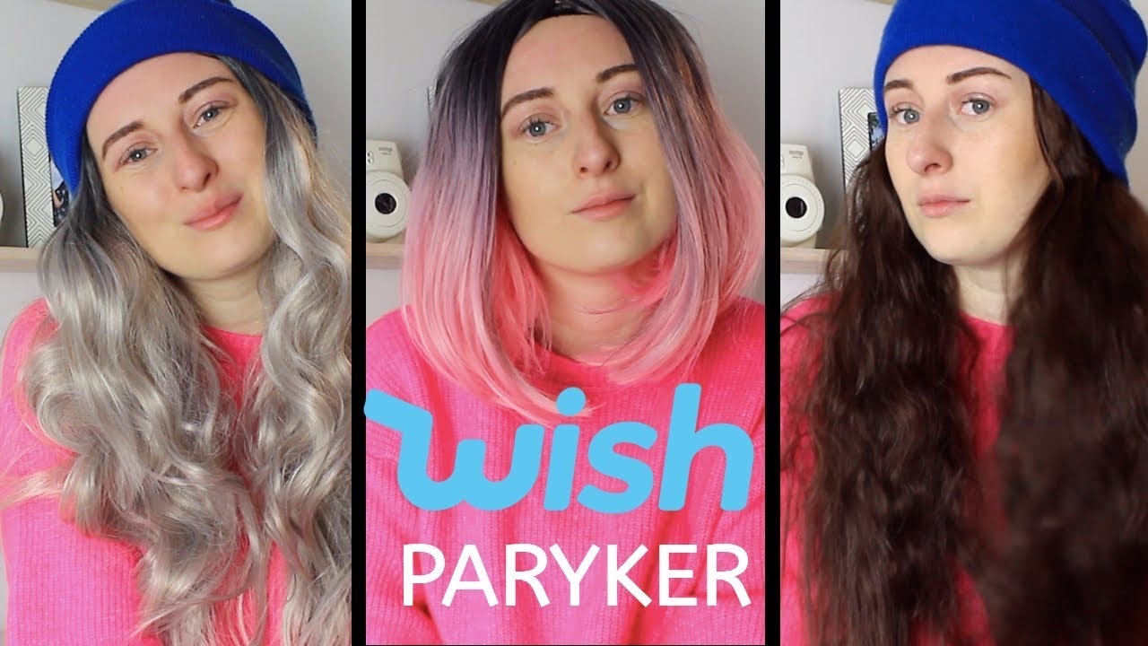 JEG PRØVER PARYKKER FRA WISH *fail* - YouTube