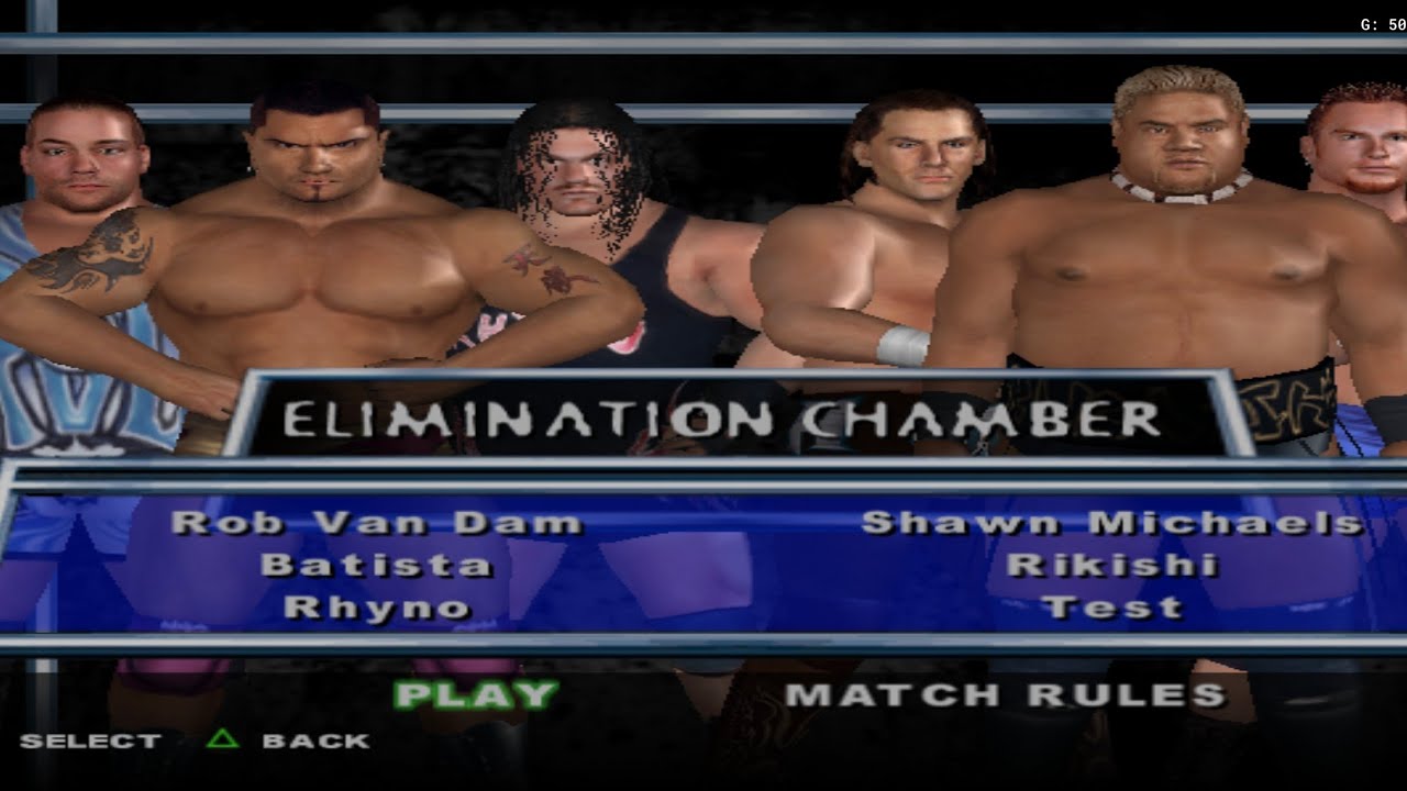 Elimination Chamber🔥 Batista vs Test vs R.v.d vs Rikishi vs shawn ...