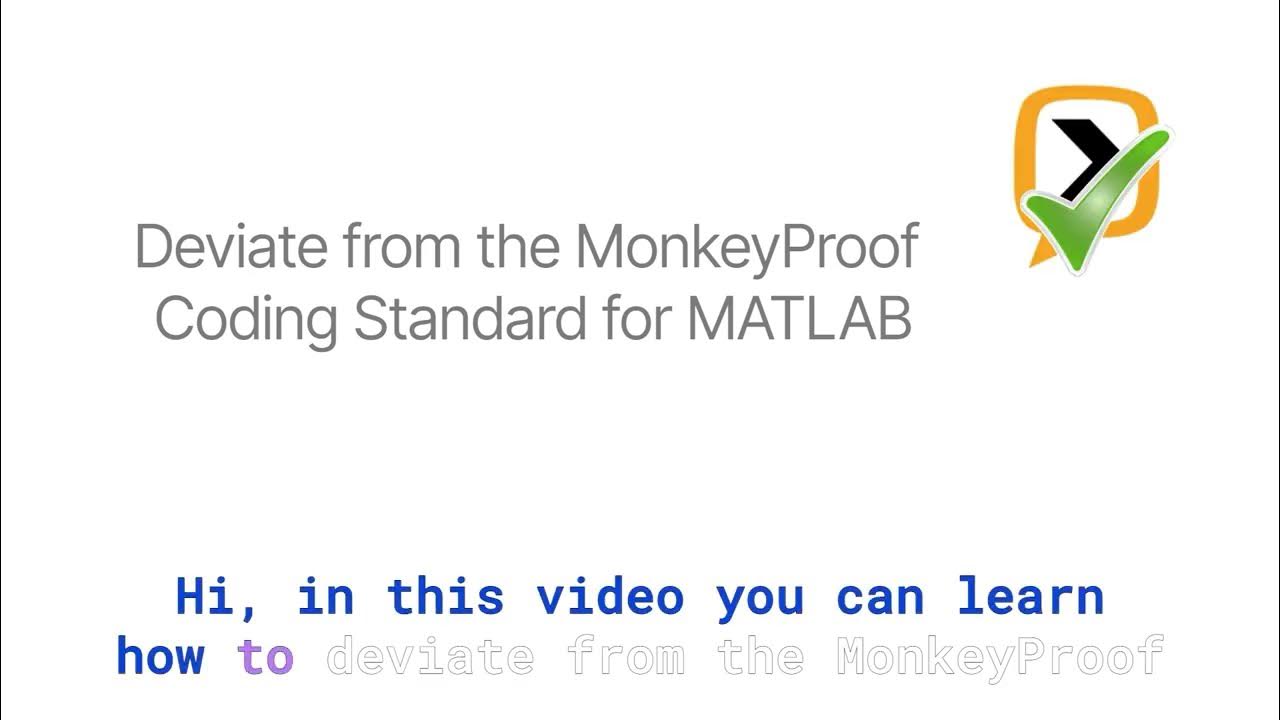 CC4M add naming conventions to the Coding Standard for MATLAB - YouTube