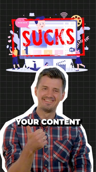 The algorithm doesn’t hate your content. Your content SUCKS 🤮🤢 - YouTube