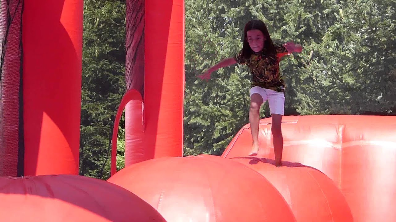 Big Red Balls Obstacle Course Rental - Chicago, Illinois - YouTube