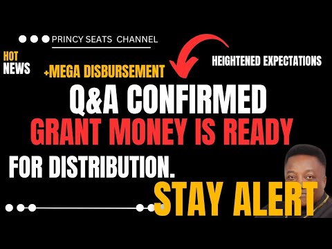 Q & A CONFIRMED: GRANT MONEY IS READY FOR DISTRIBUTION, STSY ALERT # ...