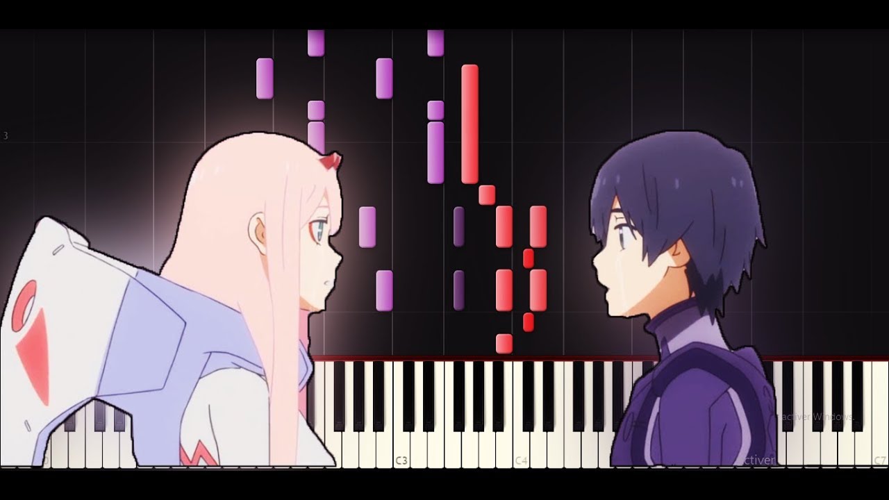 Darling in the franXX ED 6 - ダーリン (Darling) Ep 21 [Piano tutorial ...