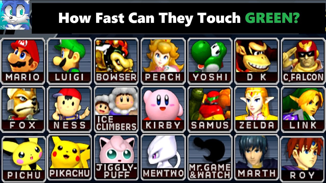 How Fast To Touch GREEN in Melee Fighters' Games! - YouTube